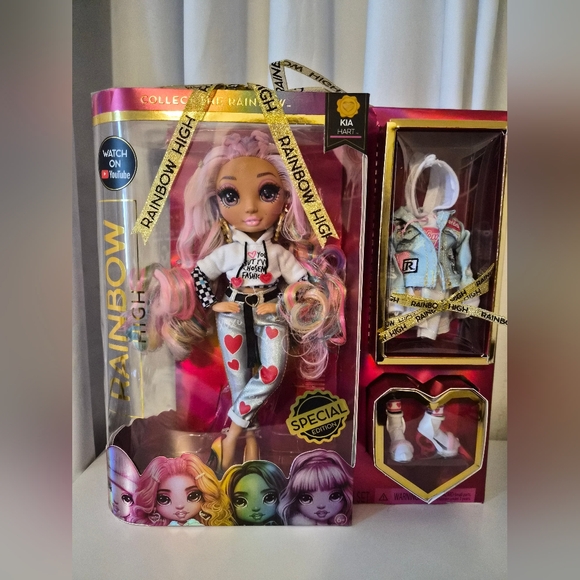 Rainbow | Toys | Rainbow High Kia Hart Doll With Pink Hair And Heart ...